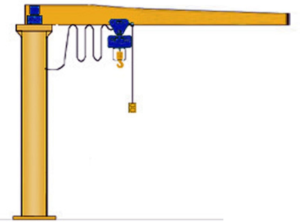 Gru a bandiera con paranco/argano elettrico usato - VENDO